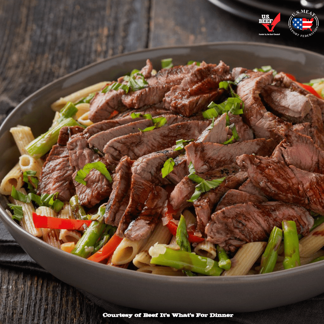 Balsamic Beef Steak Pasta : The Marbled Meat Club